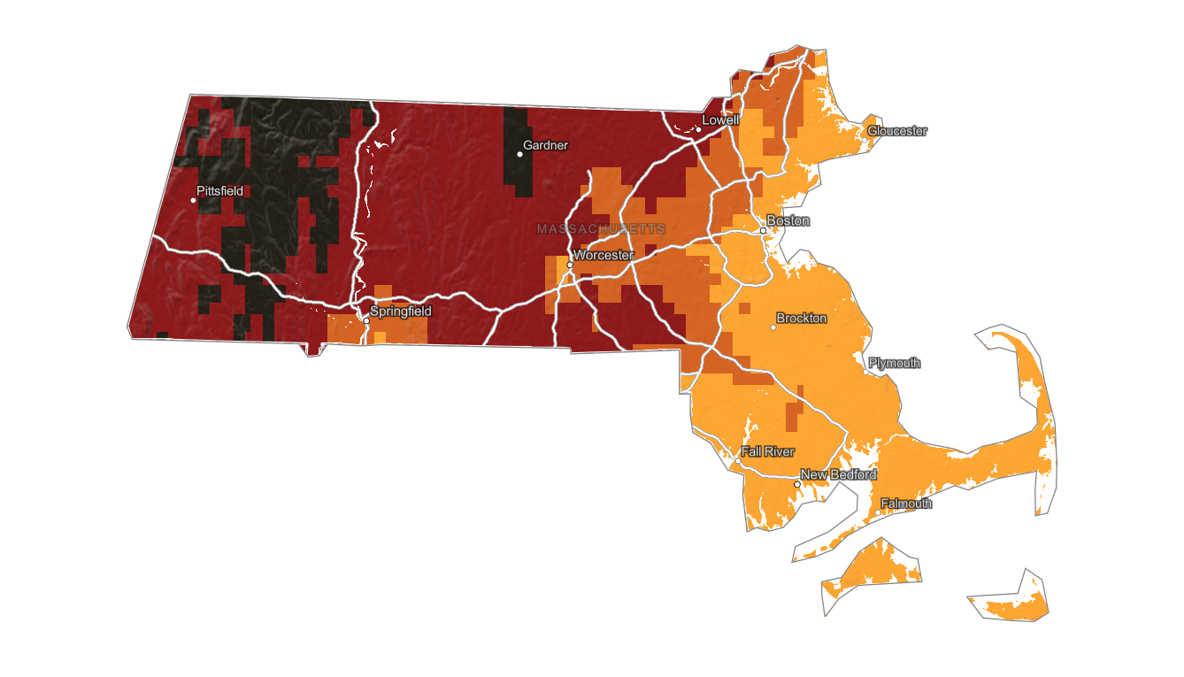 Massachusetts Foliage Map Track Fall Foliage Throughout New England