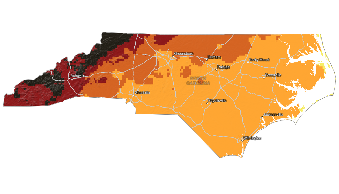 North Carolina Fall Foliage Map An Interactive Map That Helps Predict